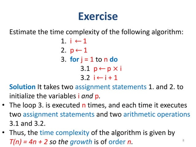 Lecture 3 complexity | PPT