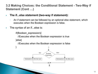 Lecture 3 Conditionals, expressions and Variables | PPT