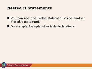 Conditional Statement-pptx-lesson3asdfsa | PPTX