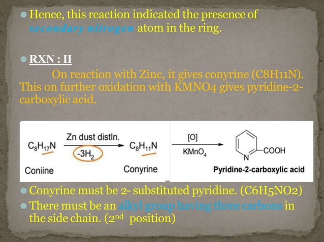 lecture#3-coniine.pptx | Chemistry | Science