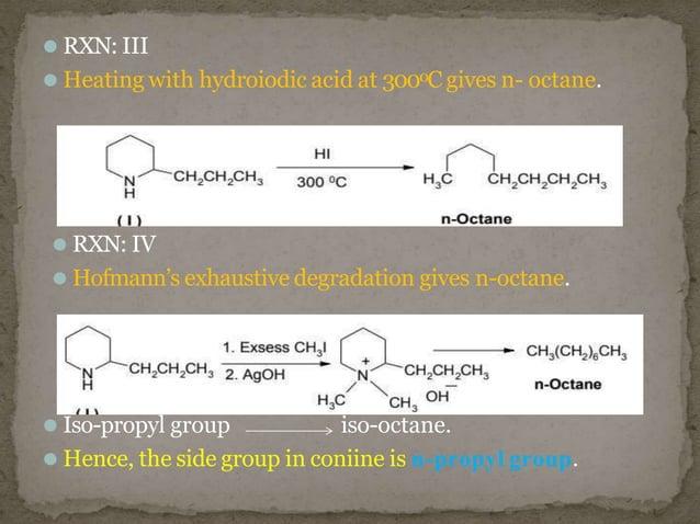 lecture#3-coniine.pptx | Chemistry | Science