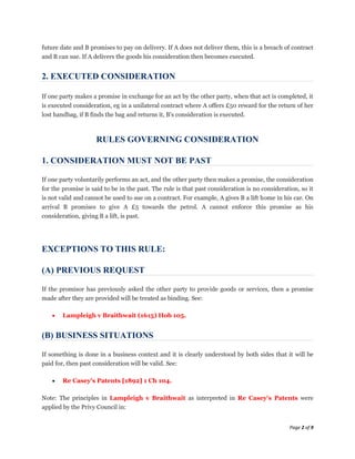 L ecture 3 consideration - notes | DOCX
