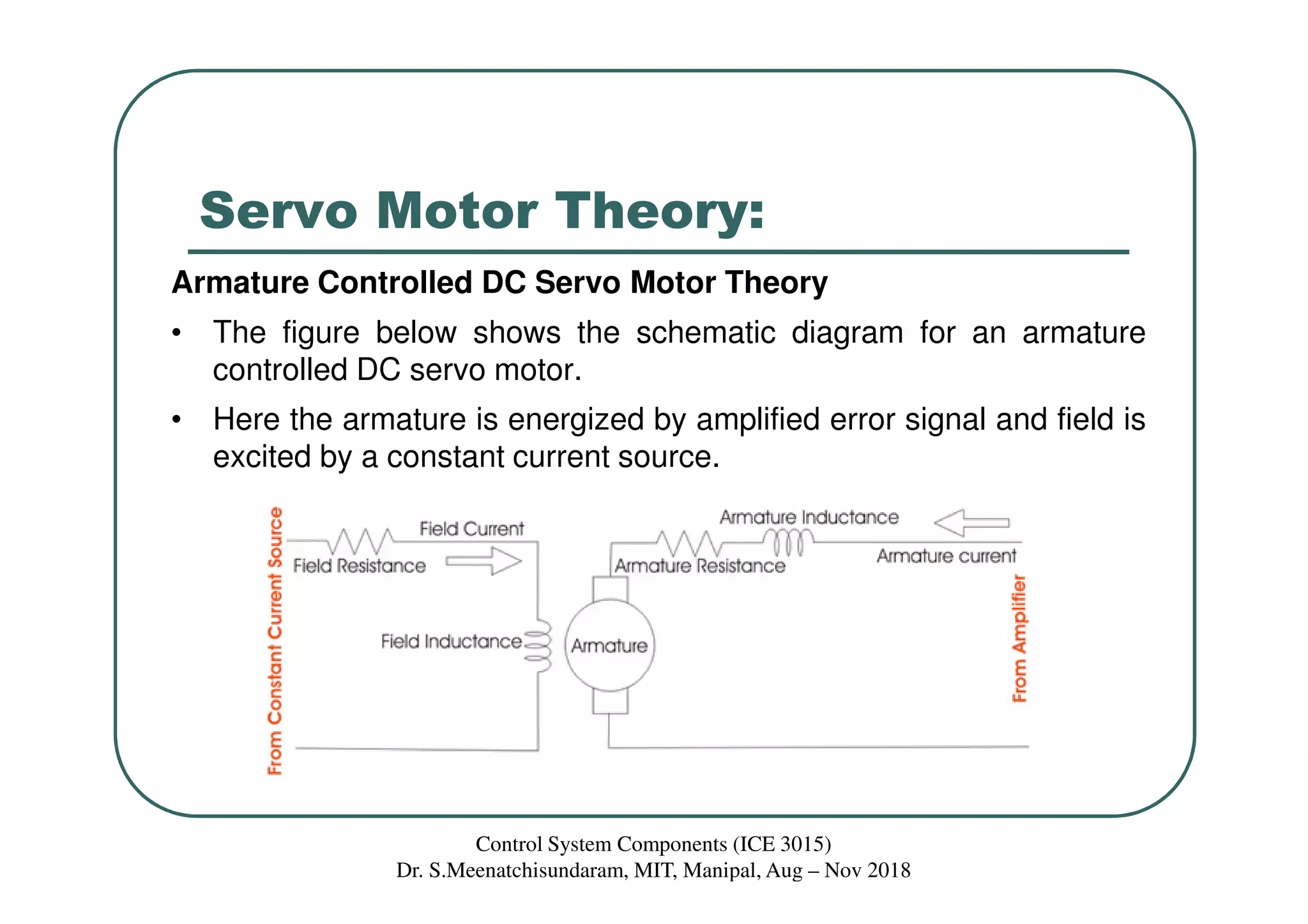 Lecture 3 Construction, Classification & Theory of Servomotors | PDF