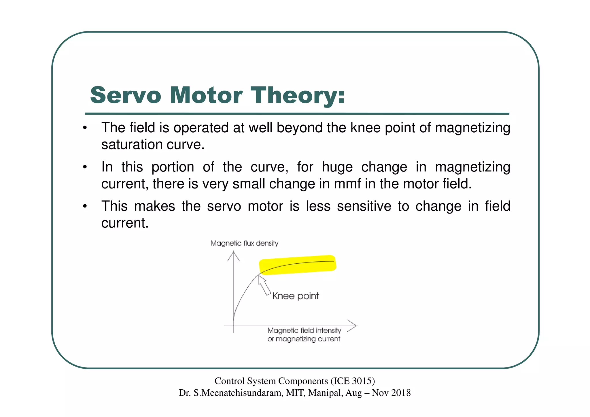 Lecture 3 Construction, Classification & Theory of Servomotors | PDF