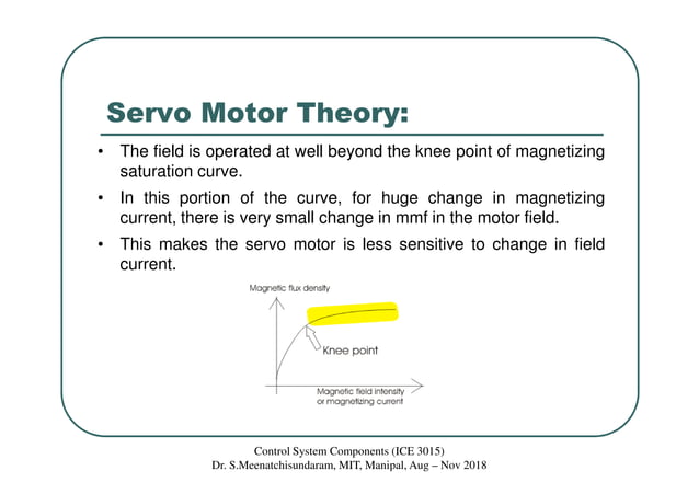 Lecture 3 Construction, Classification & Theory of Servomotors | PDF