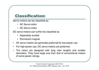 Lecture 3 Construction, Classification & Theory of Servomotors | PDF