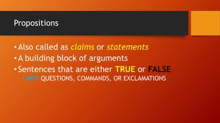 Critical Thinking Skills - Arguments | PPTX