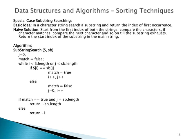 Lecture 3 Data Structures And Algorithms Sorting Techniques