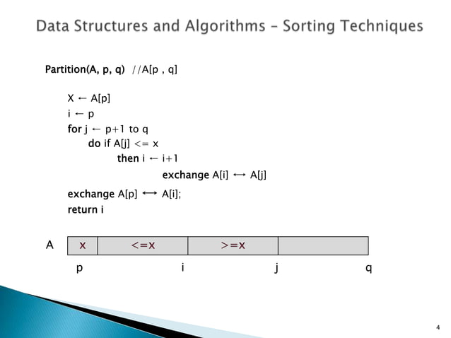 Lecture 3 Data Structures And Algorithms Sorting Techniques