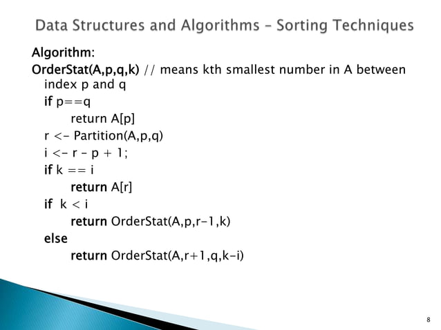 Lecture 3 data structures & algorithms - sorting techniques - http ... Lecture 3 data structures & algorithms - sorting techniques - http ...