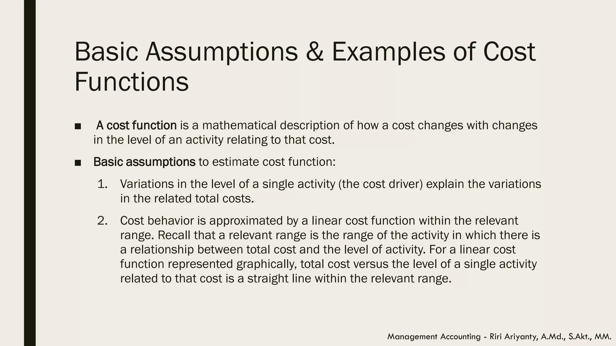 Lecture 3 Determining How Costs Behave | PDF