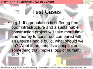 Environment and the Olympic Movement (Lecture 3 of 5) | PPT