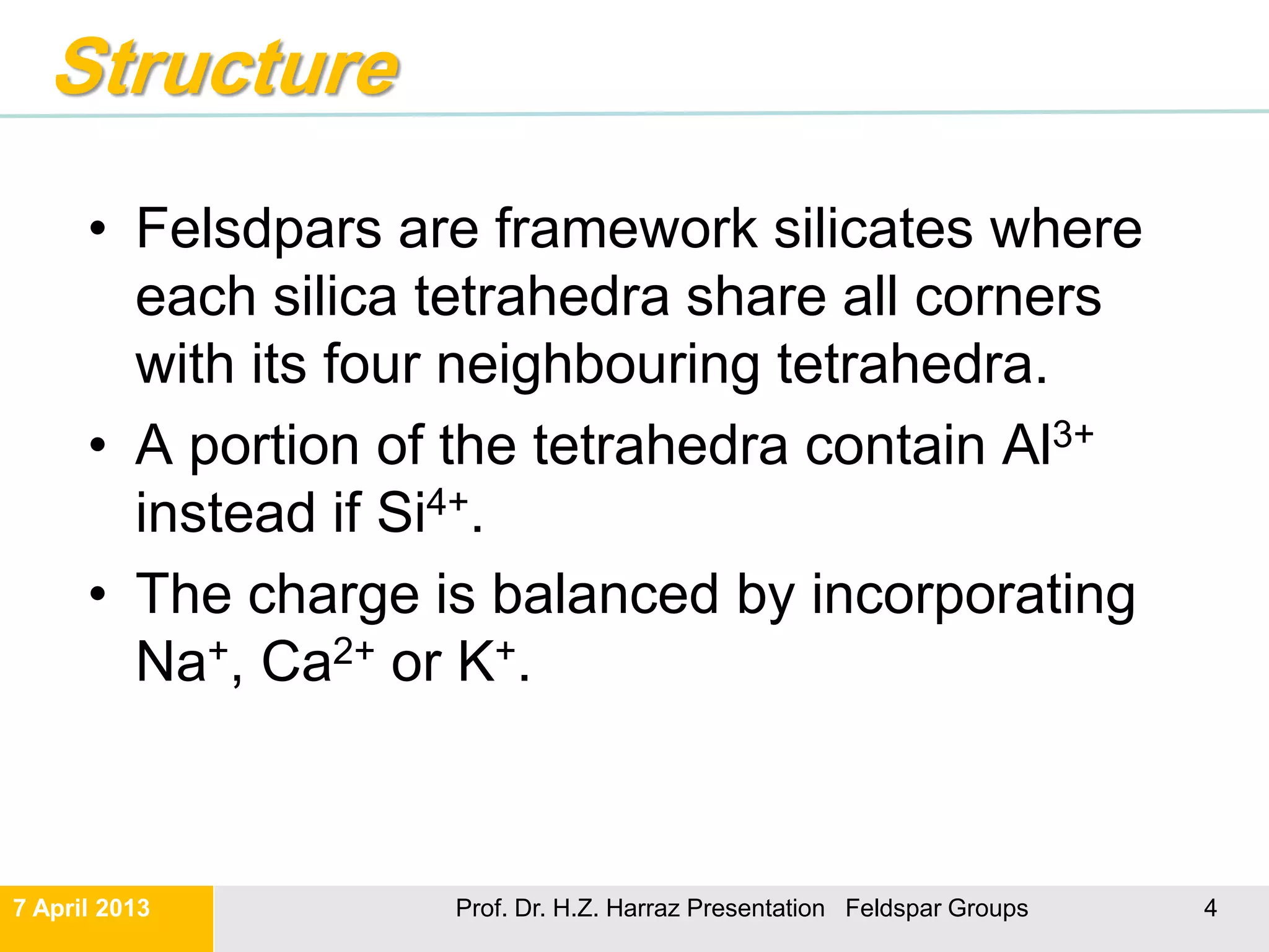 Lecture 3 feldspar group and its application | PDF