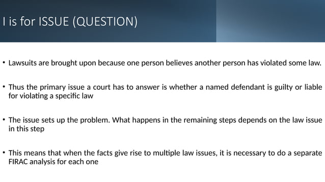 Lecture 3 - FIRAC analysis.pptx, medical law | PPT