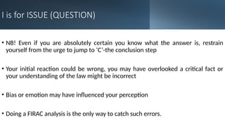 Lecture 3 - FIRAC analysis.pptx, medical law | PPT