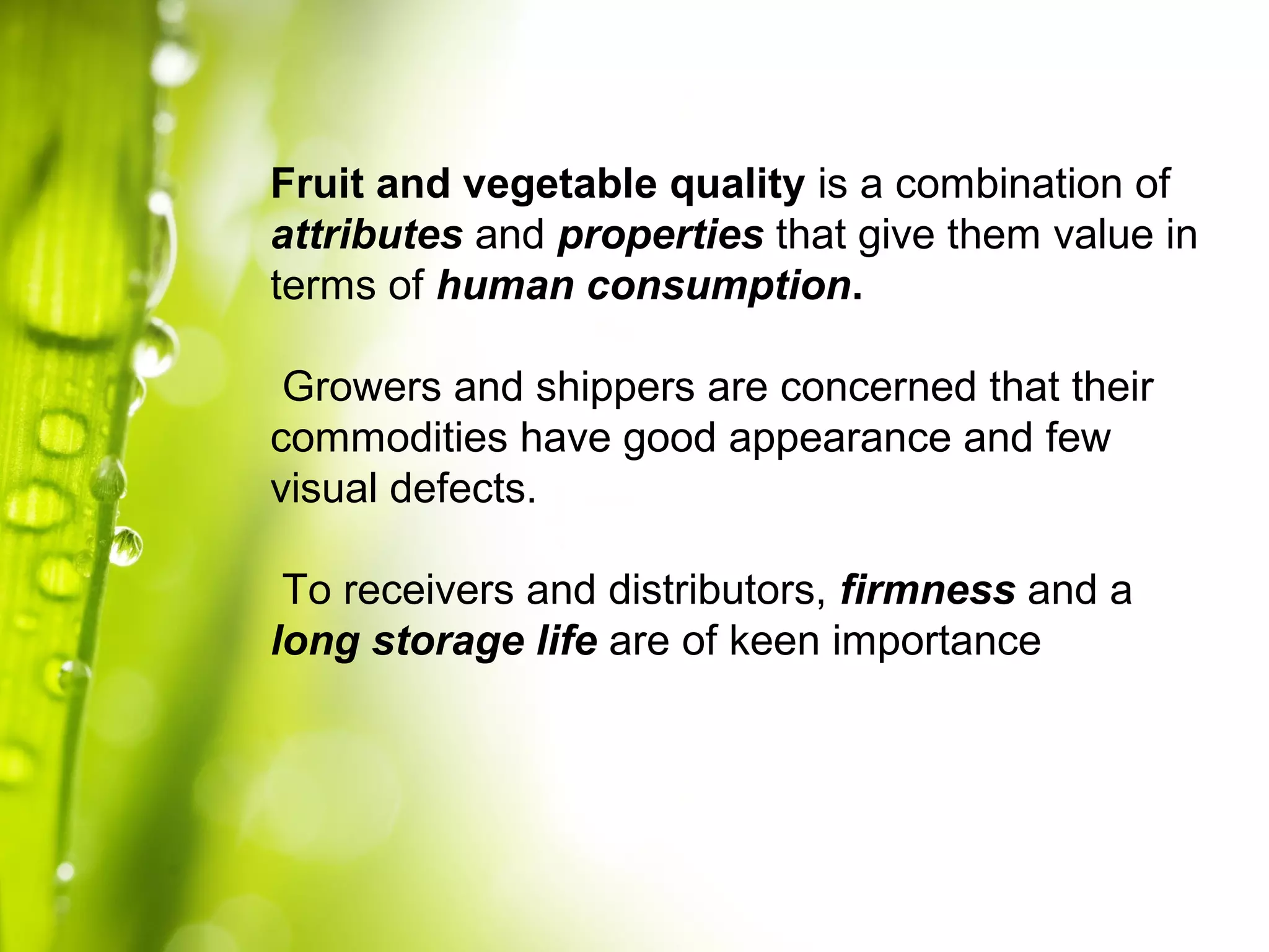 Lecture 3: Fruits and Vegetables Harvesting | PPT