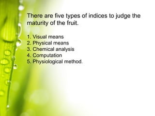 Lecture 3: Fruits and Vegetables Harvesting | PPT