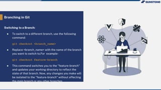 Git Branching and Merging.pptx | Computing | Technology & Computing