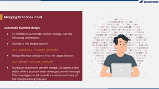 Git Branching and Merging.pptx | Computing | Technology & Computing