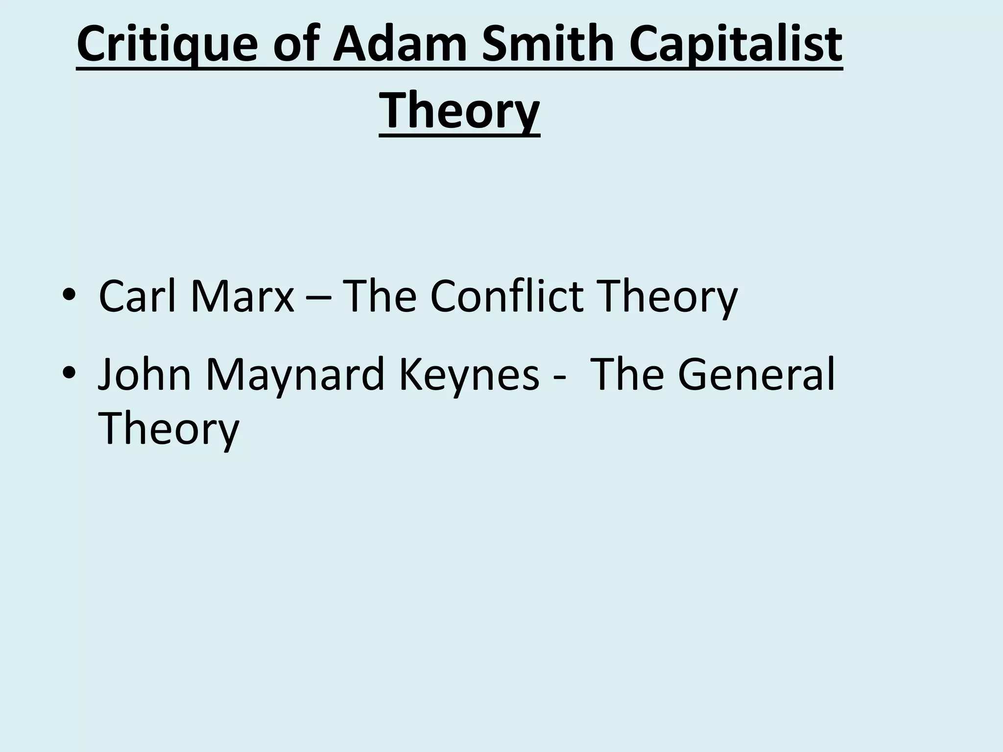 Lecture 4 Evolution of Global Economies Capitalism, Adam Smith ...