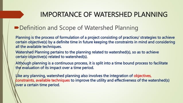 LECTURE 3-HYDROLOGICAL DATA FOR WATERSHED PLANNING.pptx | Weather | Science