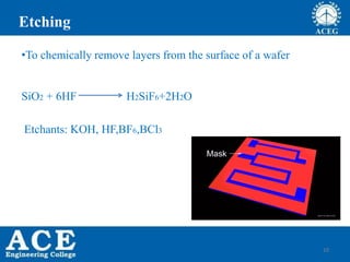 Lecture3 IC fabrication process | PPTX