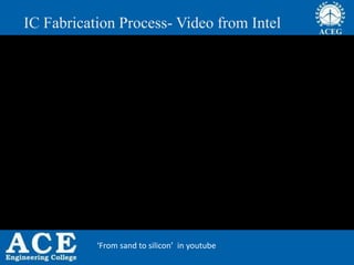 Lecture3 IC fabrication process | PPTX