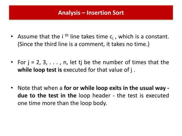 Lecture 3 insertion sort and complexity analysis | PDF | Computing ...
