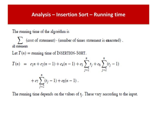 Lecture 3 Insertion Sort And Complexity Analysis Pdf Computing Technology And Computing