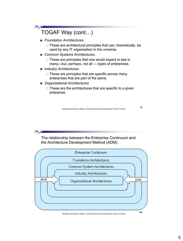 Lecture3 is353-ea(togaf) | PDF | Computer Software and Applications ...