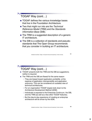 Lecture3 is353-ea(togaf) | PDF | Computer Software and Applications ...