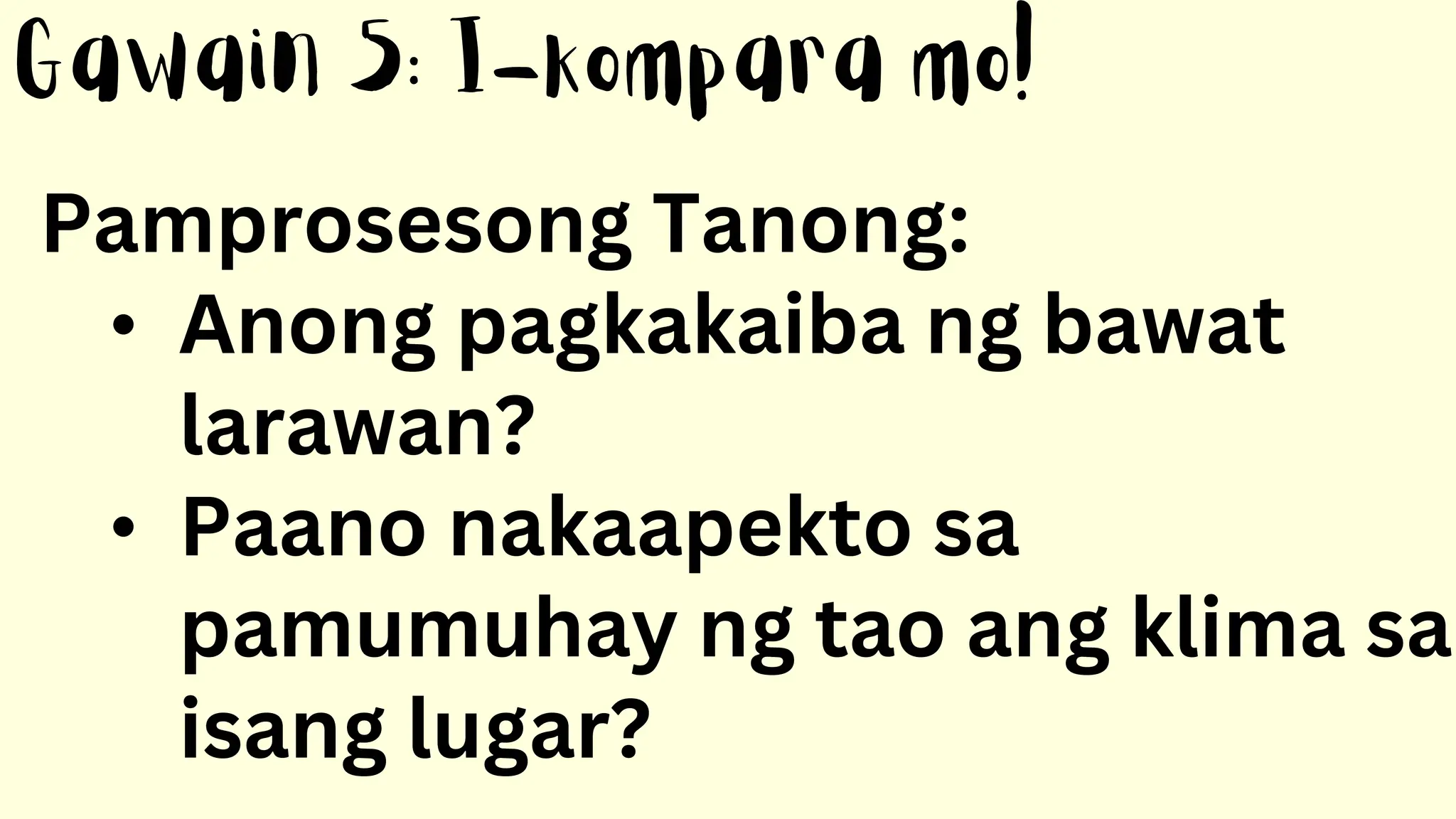 ARALING PANLIPUNAN 8 LECTURE 3-Klima at Panahon | PPTX