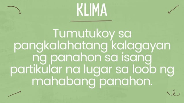 ARALING PANLIPUNAN 8 LECTURE 3-Klima at Panahon | PPTX