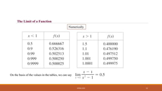 limit of a function in calculus and Analytical geometry | PDF