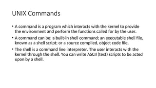 Comprehensive Guide to Linux and UNIX Commands and Shell Programming | PPT
