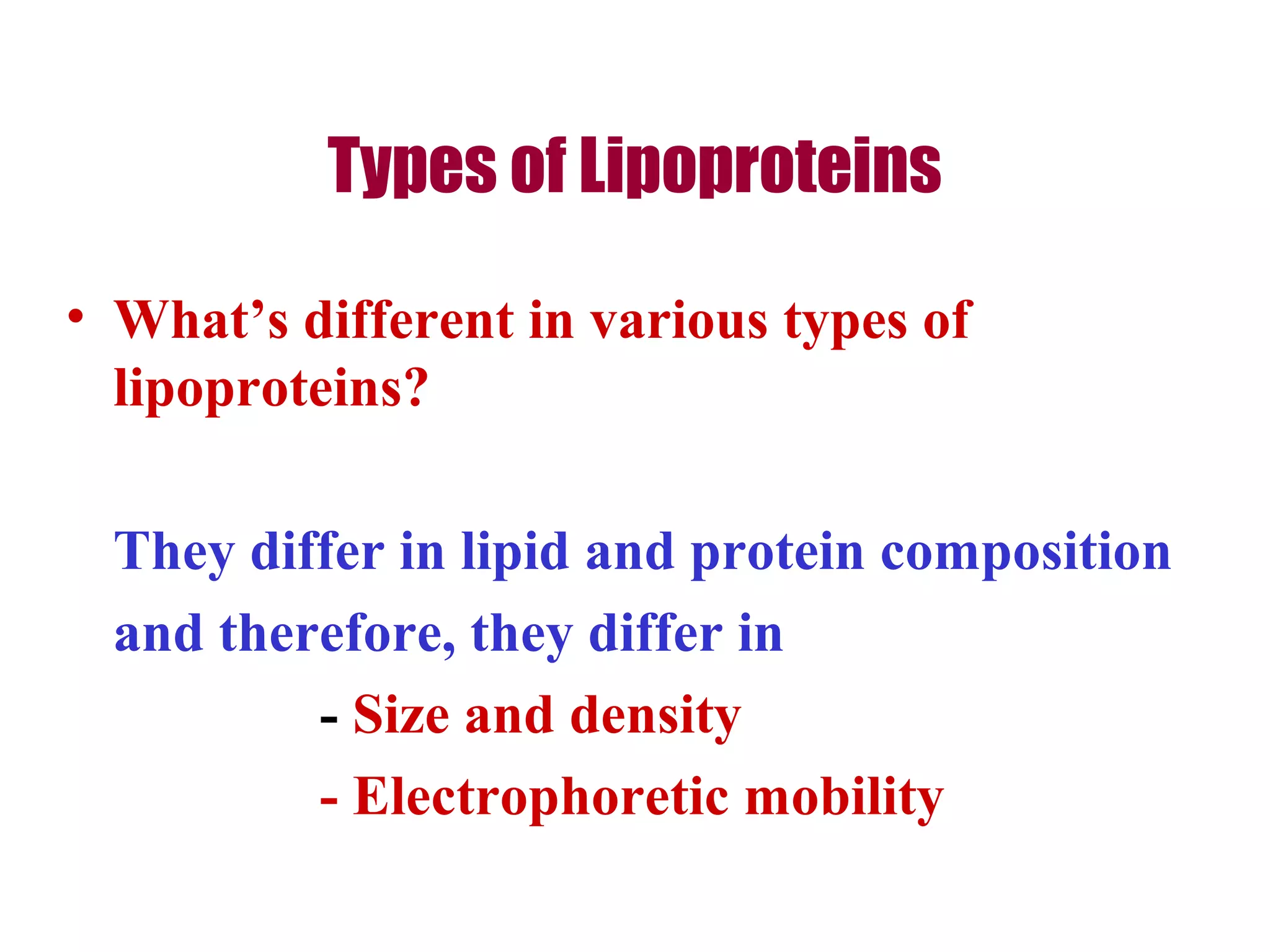 Lecture 3 lipoproteins metabolism- | PPT