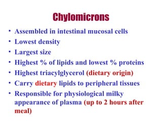 Lecture 3 lipoproteins metabolism- | PPT