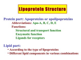 Lecture 3 lipoproteins metabolism- | PPT