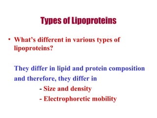 Lecture 3 lipoproteins metabolism- | PPT