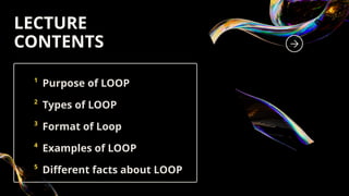 LOOPS IN PROGRAMMING - Muqaddas Bin Tahir .pptx