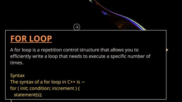 LOOPS IN PROGRAMMING - Muqaddas Bin Tahir .pptx