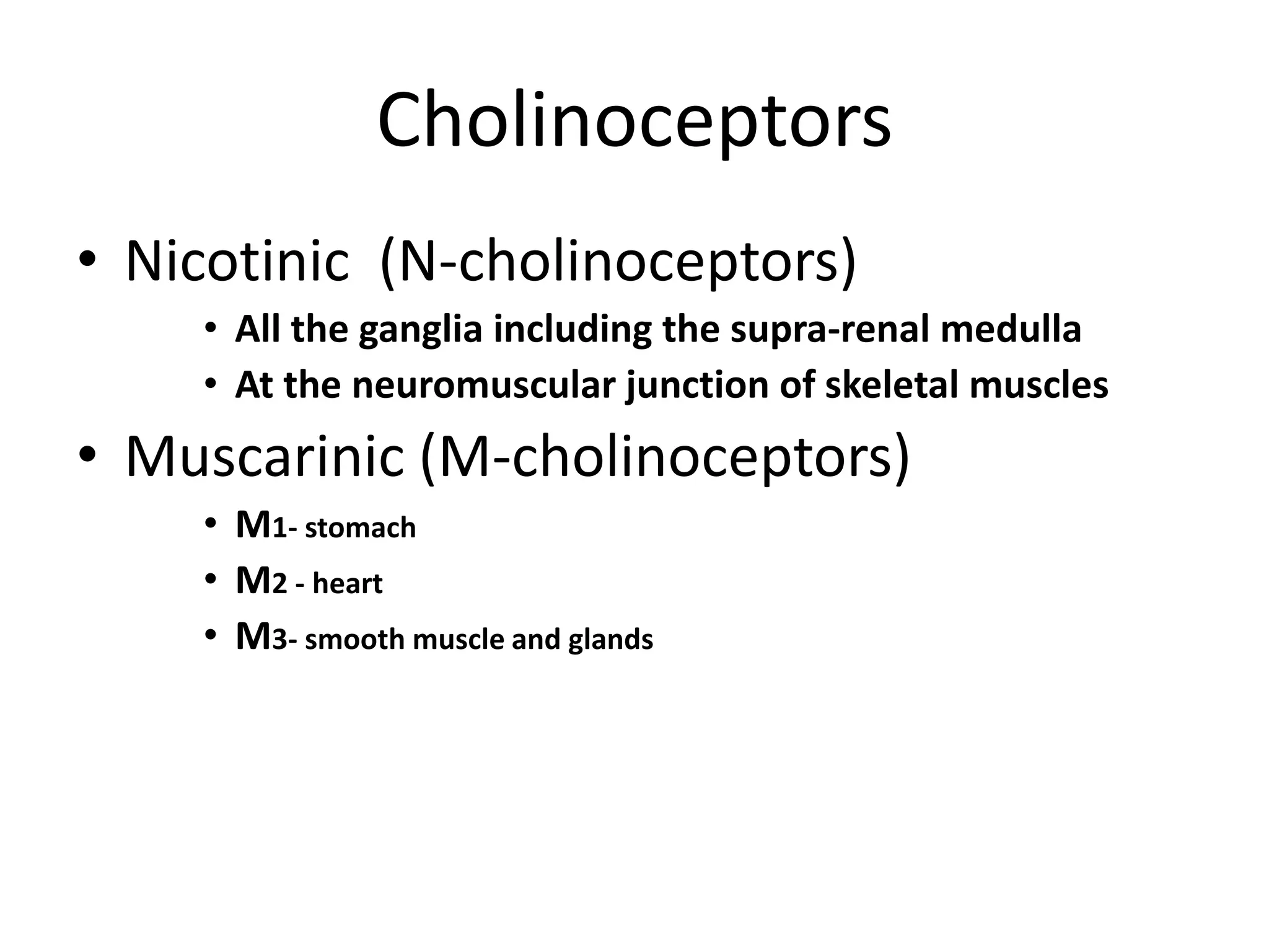 Lecture 3 - M-Cholinomimetics. Anticholinesterase Drugs.ppt
