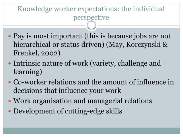 Lecture 3 - Managing knowledge workers.ppt