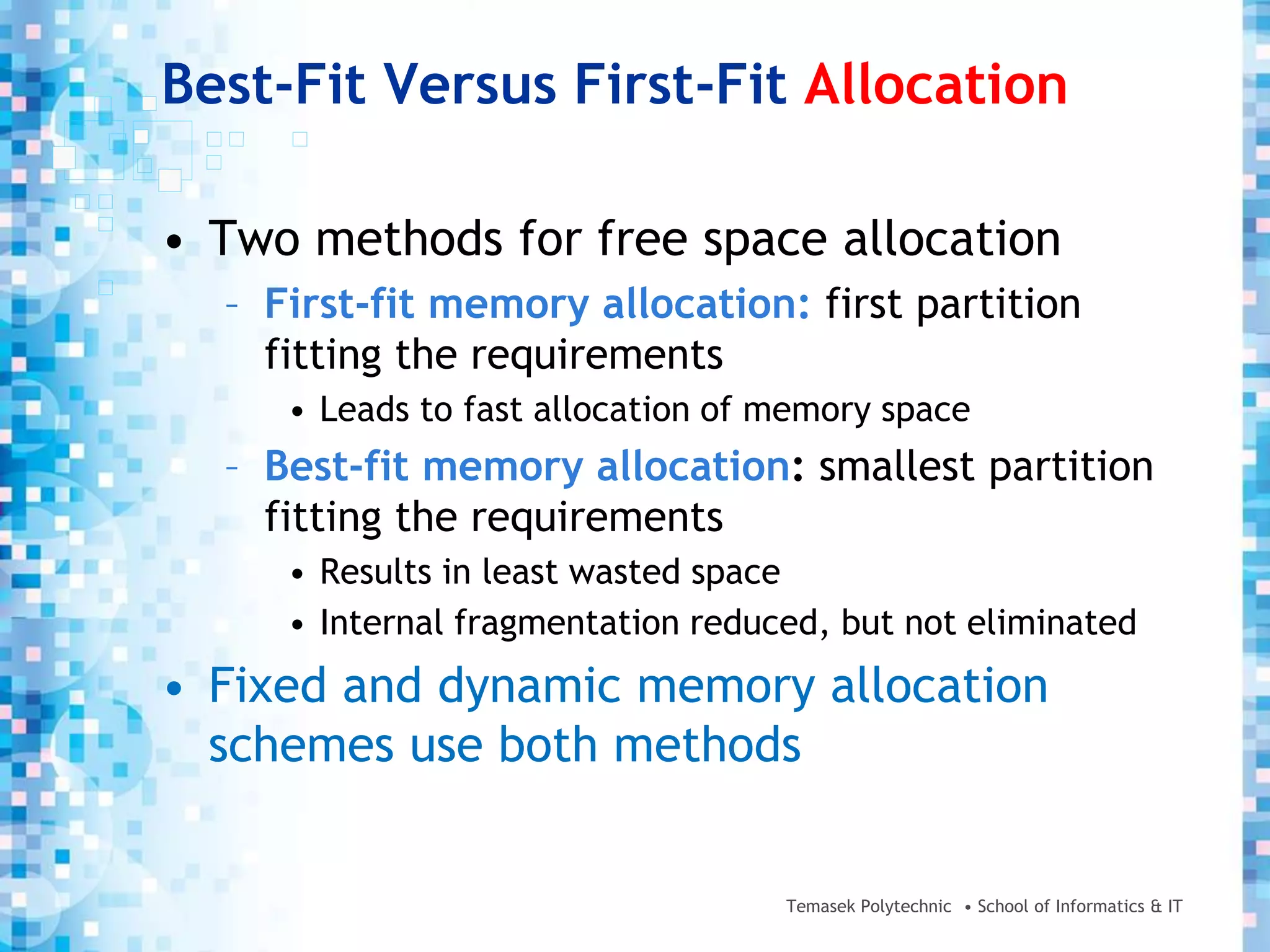 Lecture 3 - Memory Management(2).pptx | Operating Systems | Computer Software and Applications