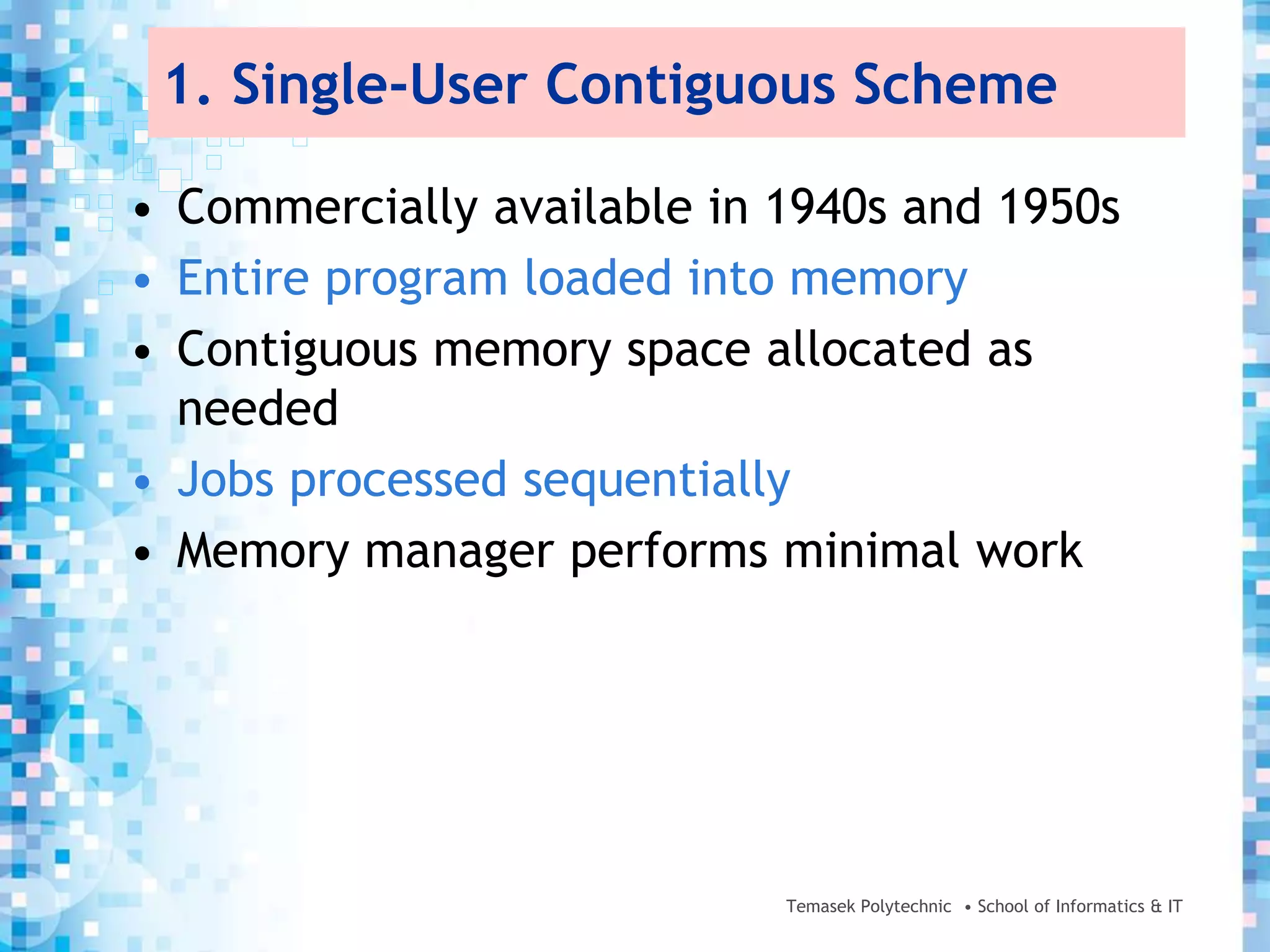 Lecture 3 - Memory Management(2).pptx | Operating Systems | Computer Software and Applications