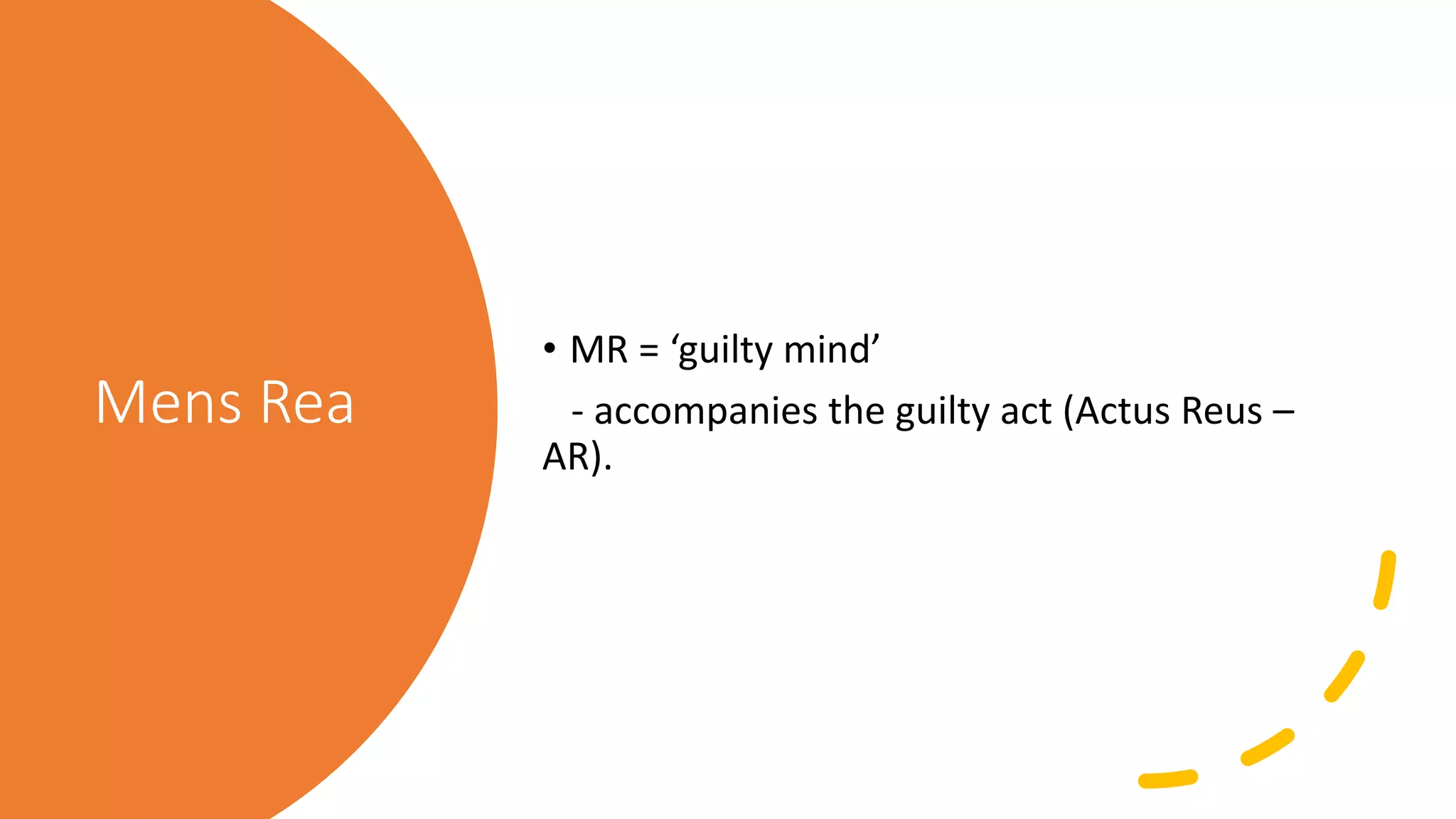 Lecture 3 - Mens Rea (MR).pptx