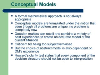 Lecture3 Modelling Decision Processes | PPT
