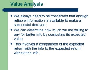 Lecture3 Modelling Decision Processes | PPT