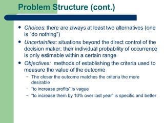 Lecture3 Modelling Decision Processes | PPT