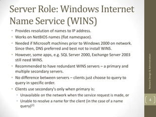 Lecture 3 more on servers and services | PPTX